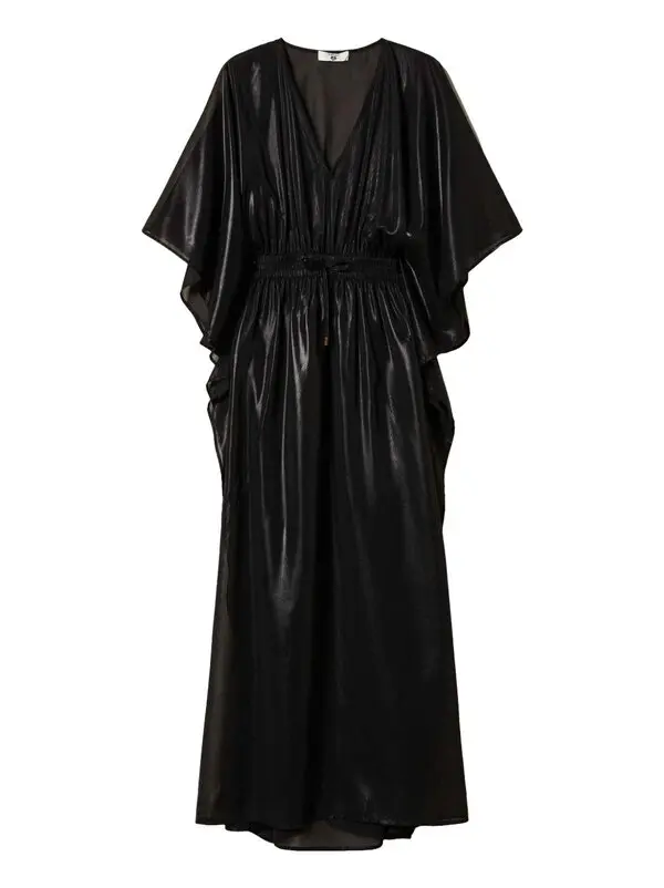 TWINSET Semi-sheer Kaftan Dress - Black