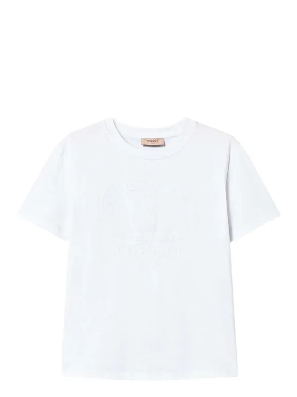 TWINSET Embroidered T-shirt - White