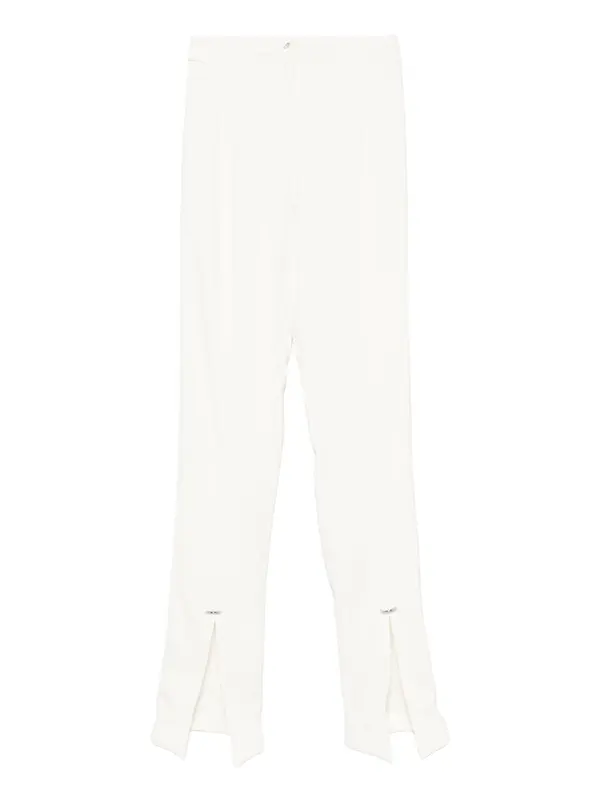 MUGLER Pierced Trousers - White
