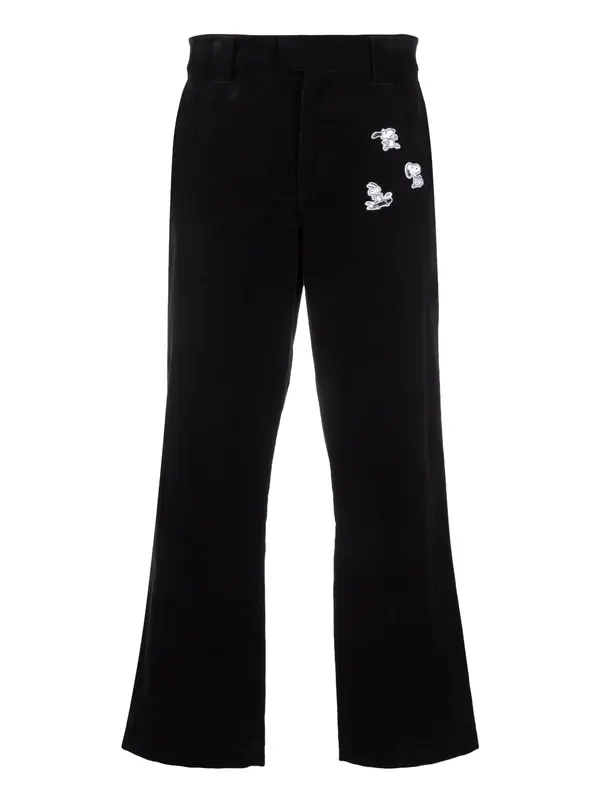 SOULLAND X Peanuts Patches Trousers - Black
