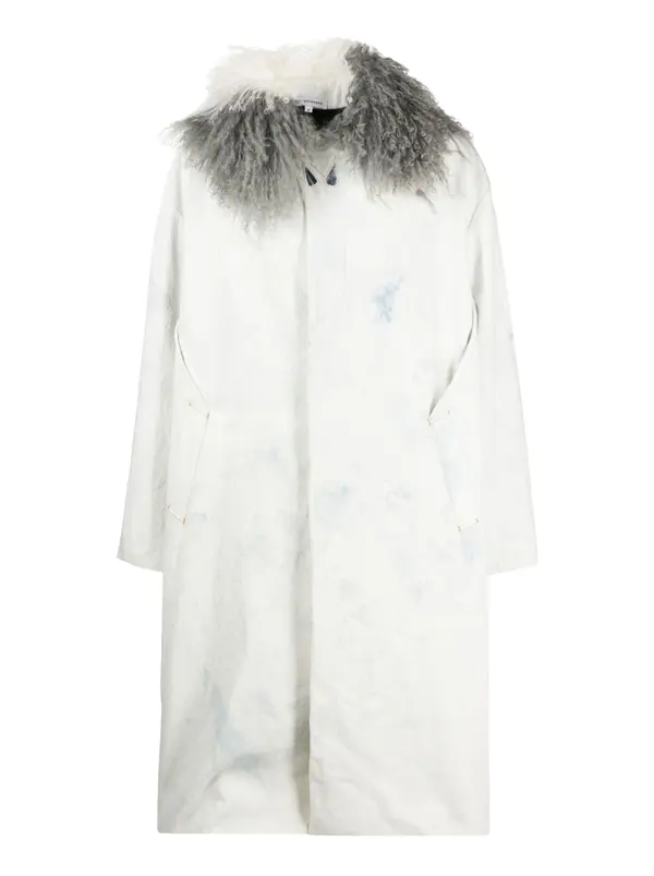 PER GÖTESSON Shearling-collar Coat - White