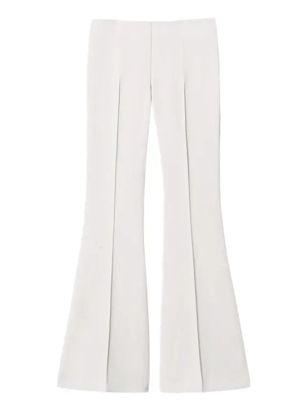 TWINSET Pressed-crease Flared Trousers - Neutrals