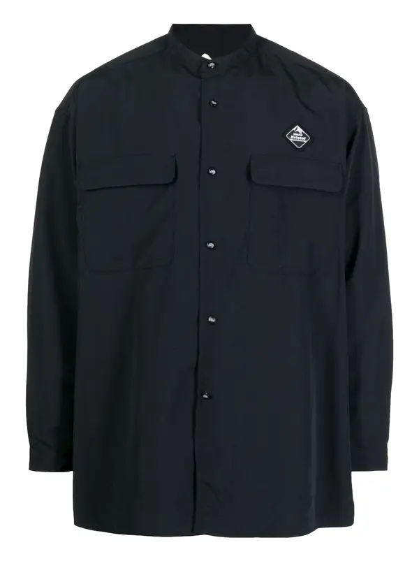 WHITE MOUNTAINEERING Logo-patch Shirt - Black