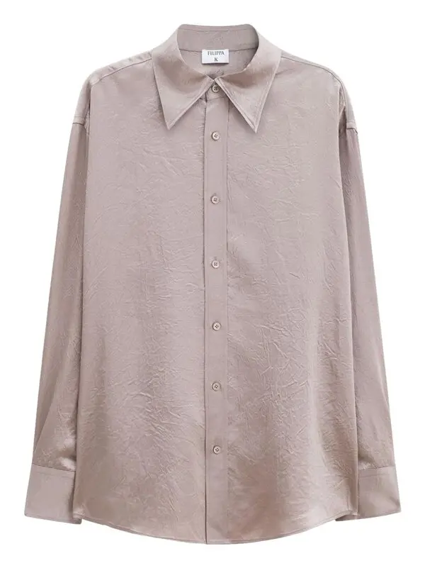 Filippa K Crinkled Shirt - Neutrals