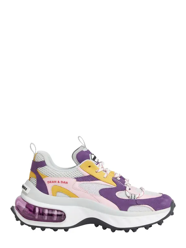 Dsquared2 Panelled Lace-up Sneakers - Purple