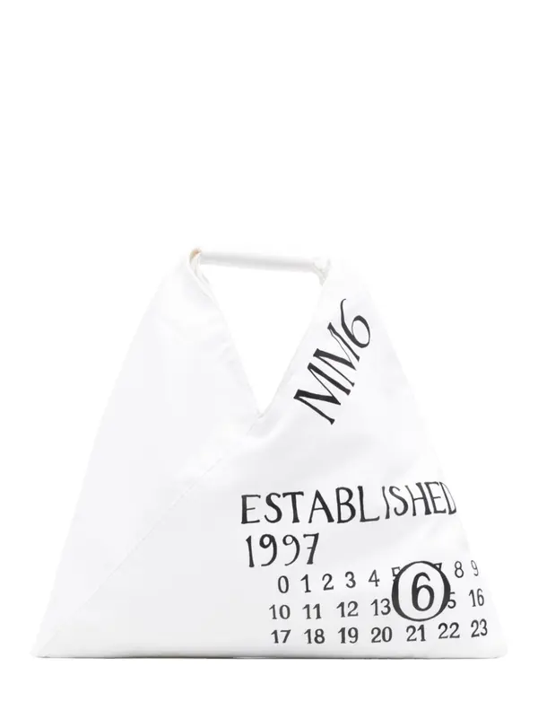 MAISON MARGIELA Numbers-motif Tote Bag - White