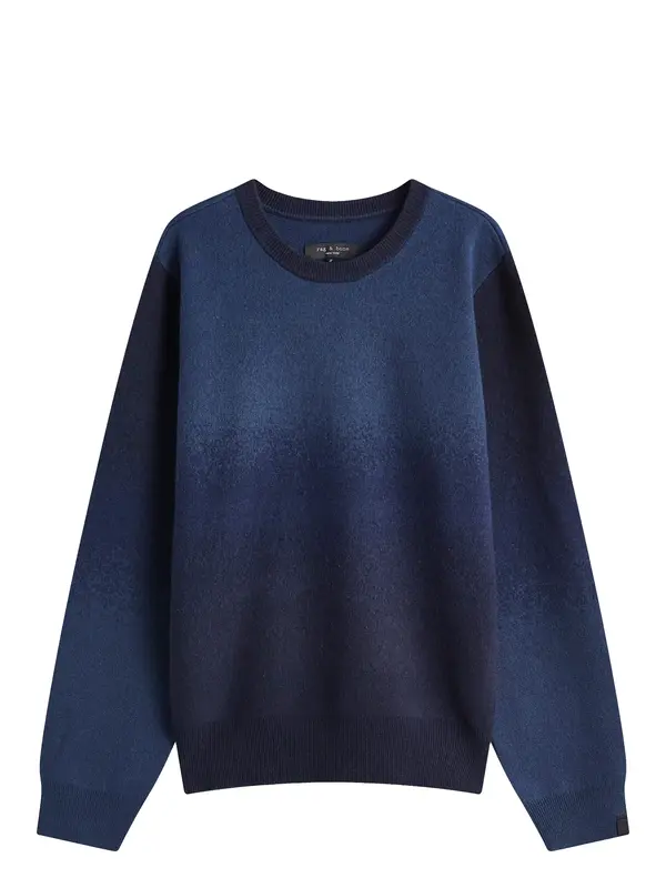 Rag & Bone Downing Cashmere Blend Crewneck - Navymult