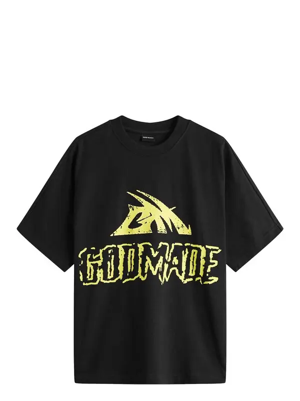 GOD MADE Gm Neon Logo T-shirt - Black