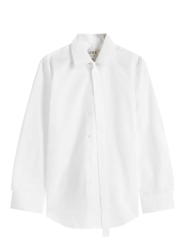 RÓHE Deconstructed Cotton Shirt - Optic White