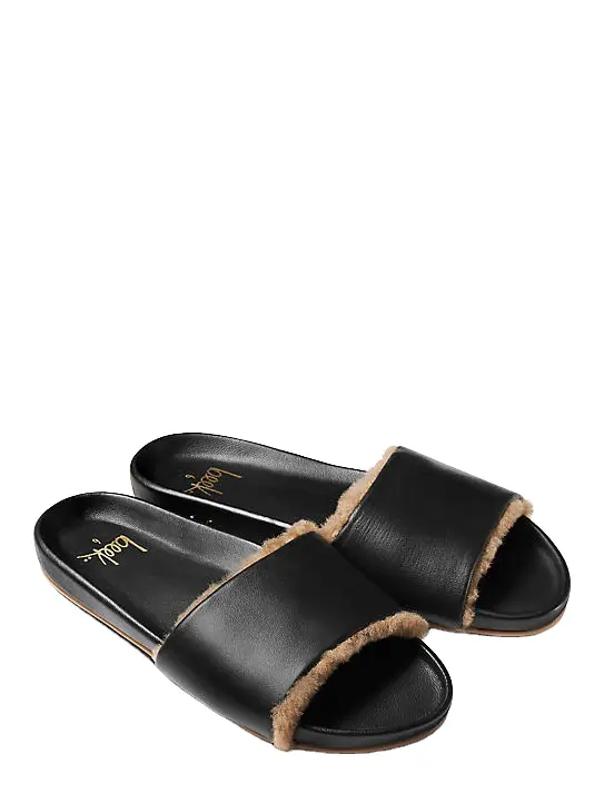 Beek Gallito Shearling Sandals - Black