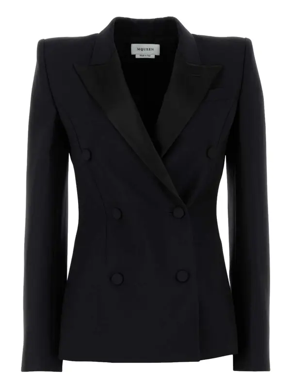 Alexander McQueen Double-breasted Blazer - Black