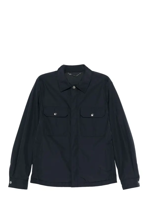 Canali Classic Collar Jacket - Blue