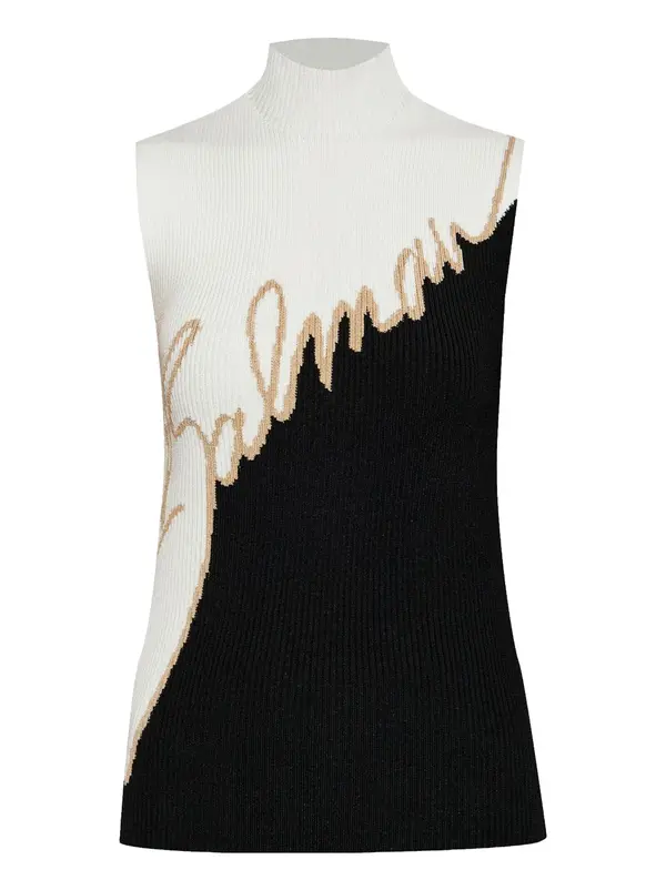 Balmain Love Letter Top - Black