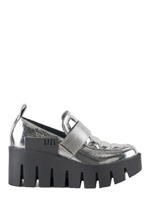 United Nude Grip Trooper Lug Platform Loafer - Silver