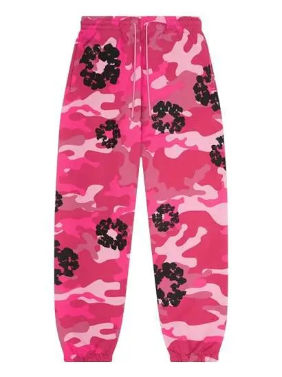 DENIM TEARS The Cotton Wreath Sweatpant - Pink Camo