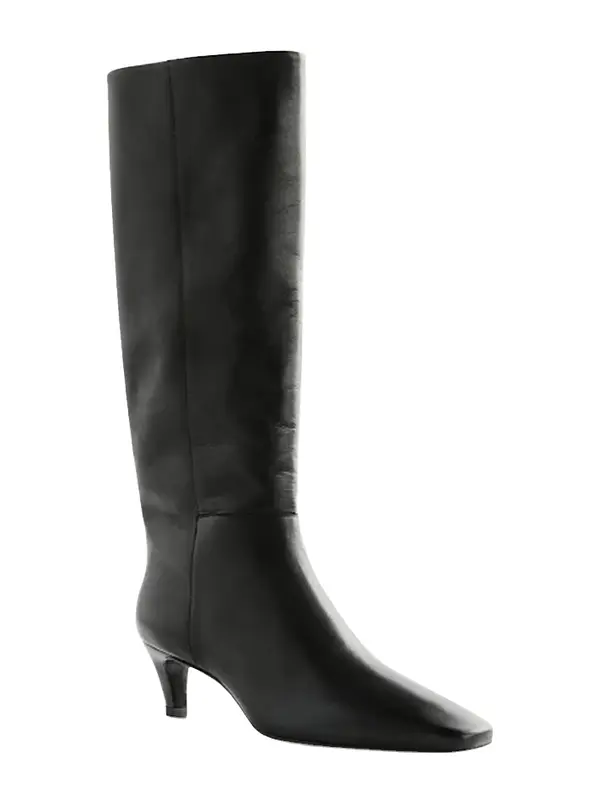 REFORMATION Remy Knee High Boots - Black