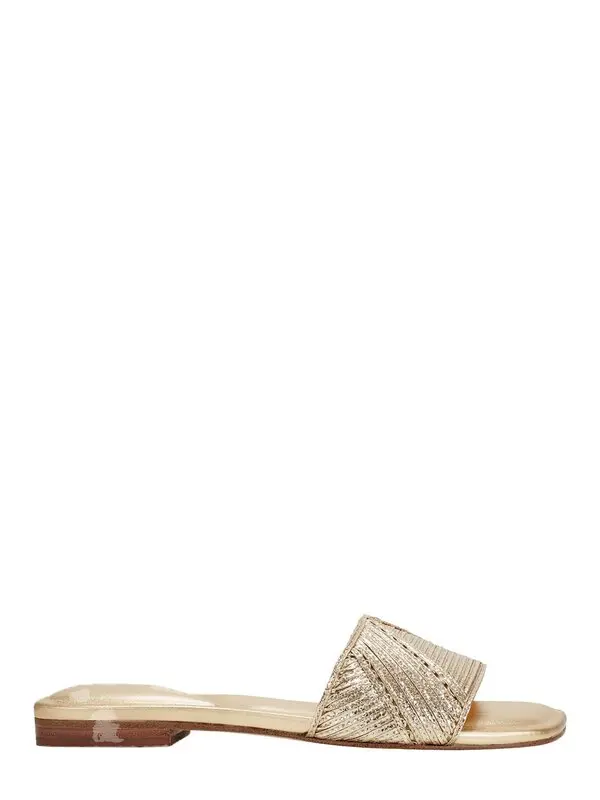 MARC FISHER LTD. Murphy Slide Sandals - Gold