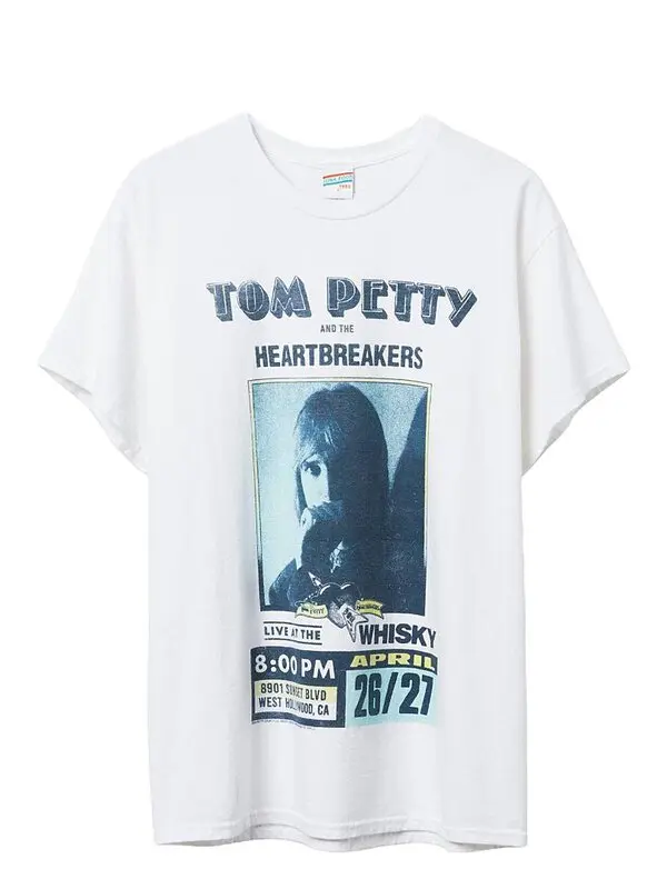 Junk Food Clothing Tom Petty Live At The Whisky Flea Market Tee - White