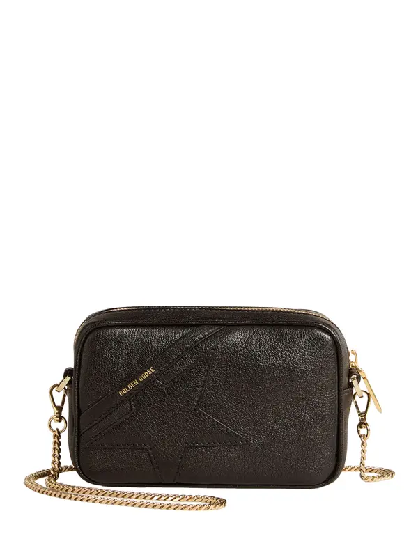 GOLDEN GOOSE Mini Star Crossbody Bag - Black