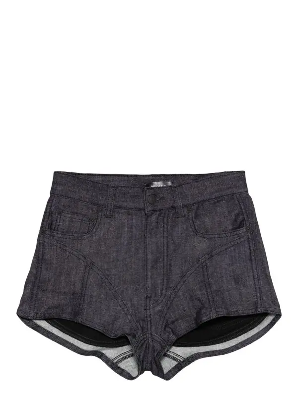 MUGLER Denim Shorts - Black