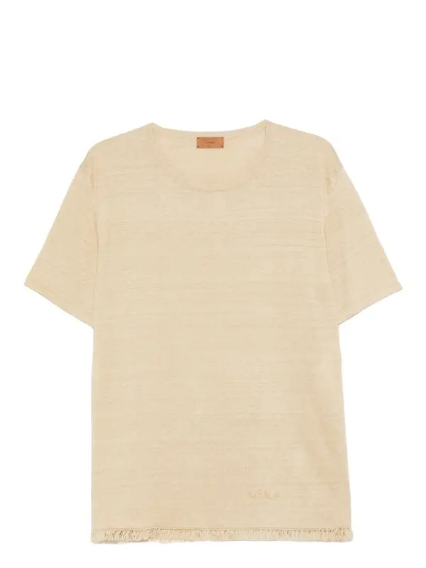 Alanui Linen T-shirt - Neutrals