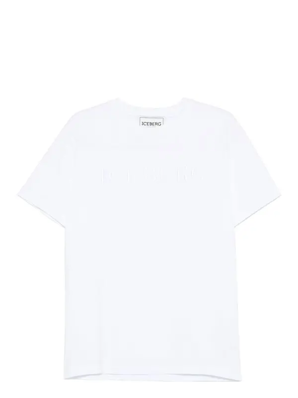 Iceberg Logo-embroidered T-shirt - White