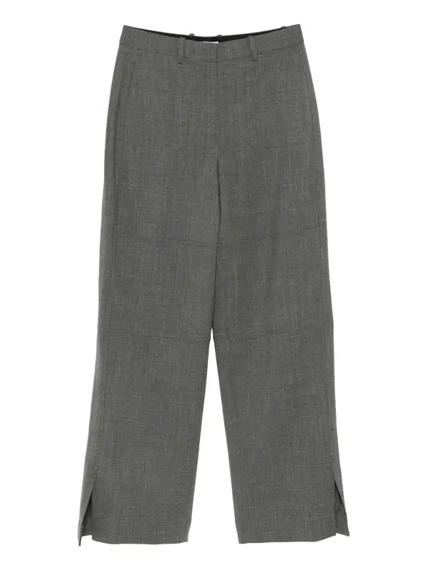 JIL SANDER Virgin Wool Trousers - Grey