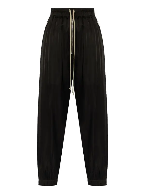 Rick Owens Satin Trousers - Black