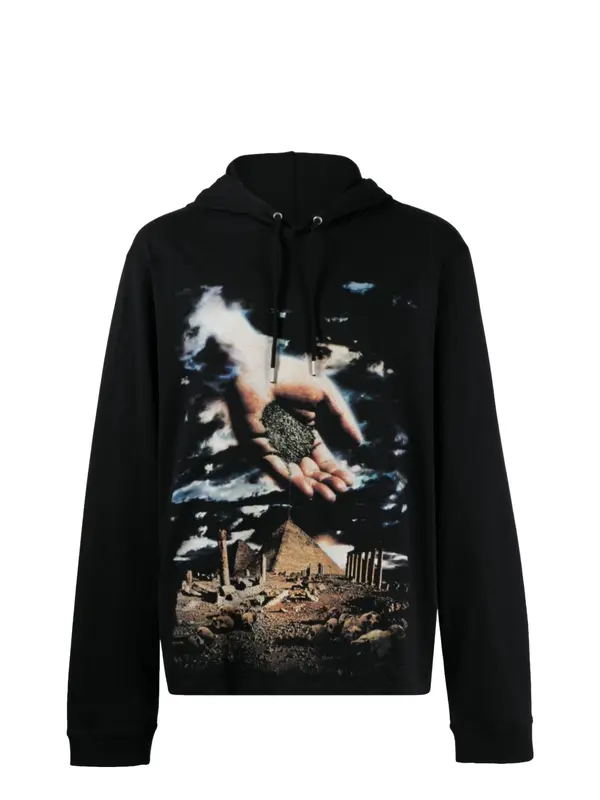 Rabanne X Kimura Tsunehisa Graphic-print Hoodie - Black