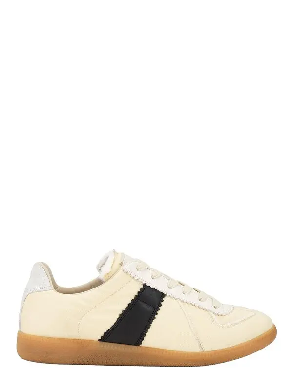 MAISON MARGIELA Replica Sneakers - Black Vintage & Yellow Vintage