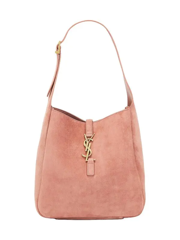 Saint Laurent Small Le 5 A 7 Supple Hobo Bag - Barely Pink
