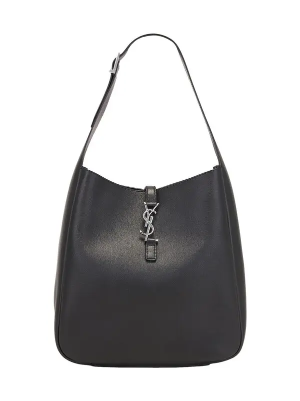 Saint Laurent Large Le 5 A 7 Supple Hobo Bag - Nero