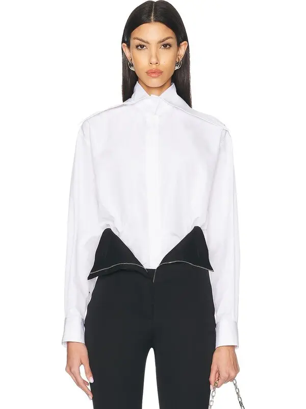 Alexander McQueen Poplin Shirt - Optical White
