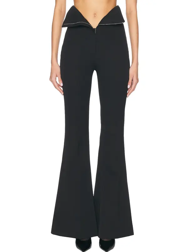 Alexander McQueen Flare Trouser - Black