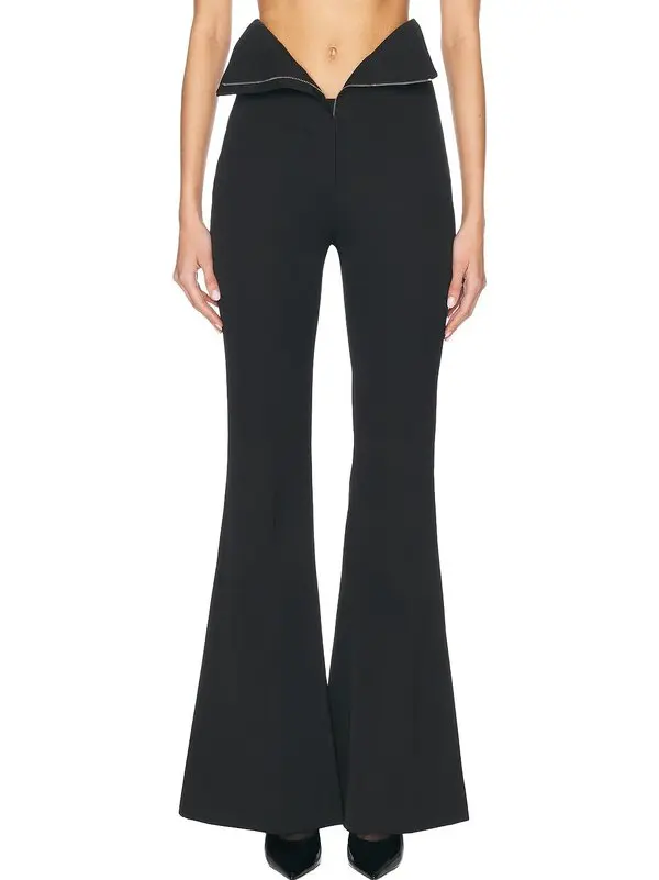 Alexander McQueen Flare Trouser - Black
