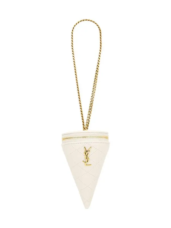 Saint Laurent Bag Charm - Crema Soft