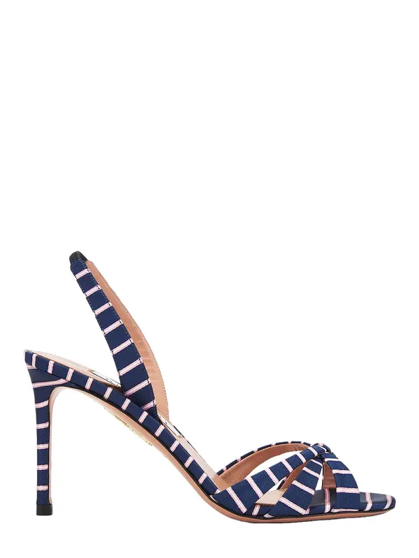 AQUAZZURA Tati 85 Sandal - Dark Jeans