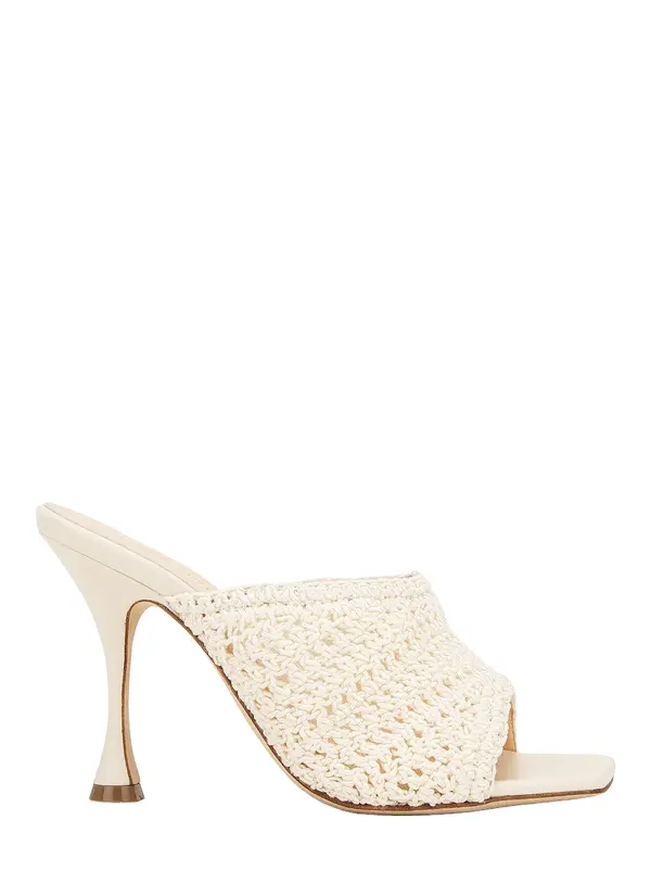 Magda Butrym Crochet Mule - Cream