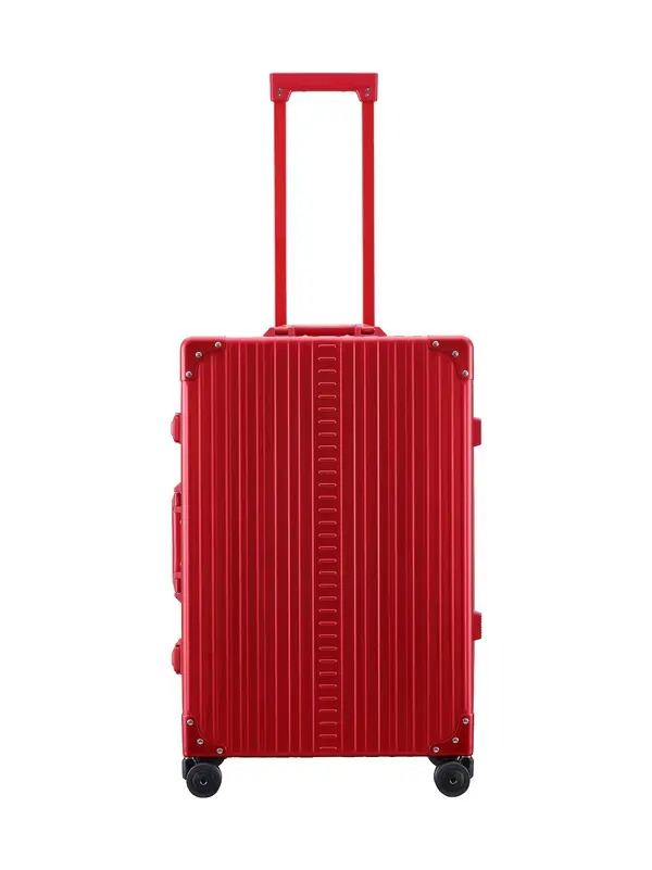 ALEON Traveler Checked 26 Suitcase - Ruby