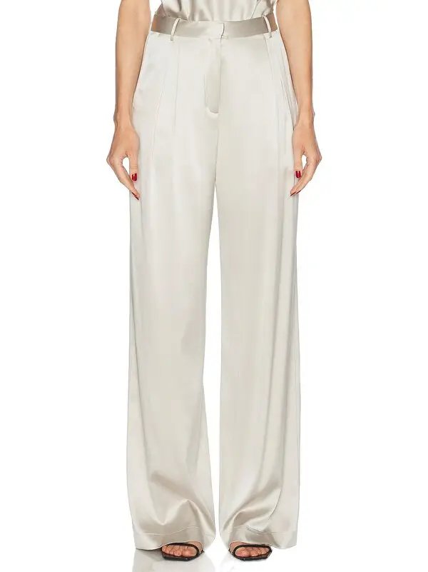 Eterne Josephine Silk Pant - Dove