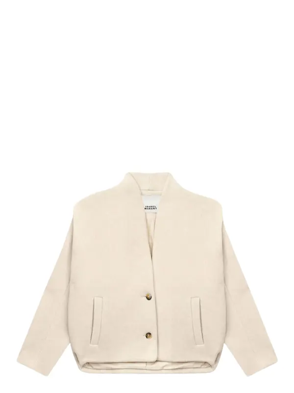 Isabel Marant Drogo Bomber Jacket - White