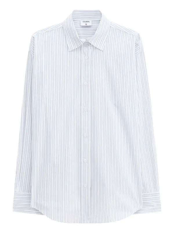 Filippa K Pinstripe Shirt - Blue