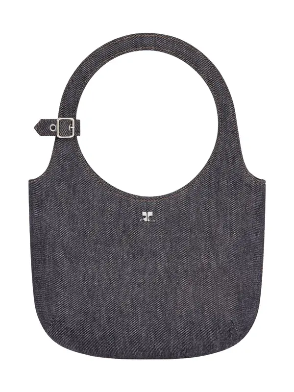 COURREGES Holy Denim Tote Bag - Grey