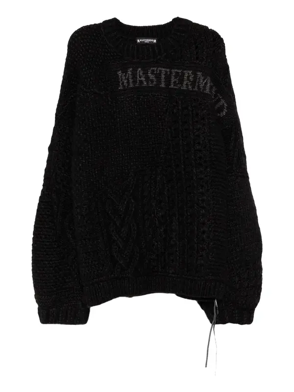 MASTERMIND WORLD Logo-jacquard Jumper - Black