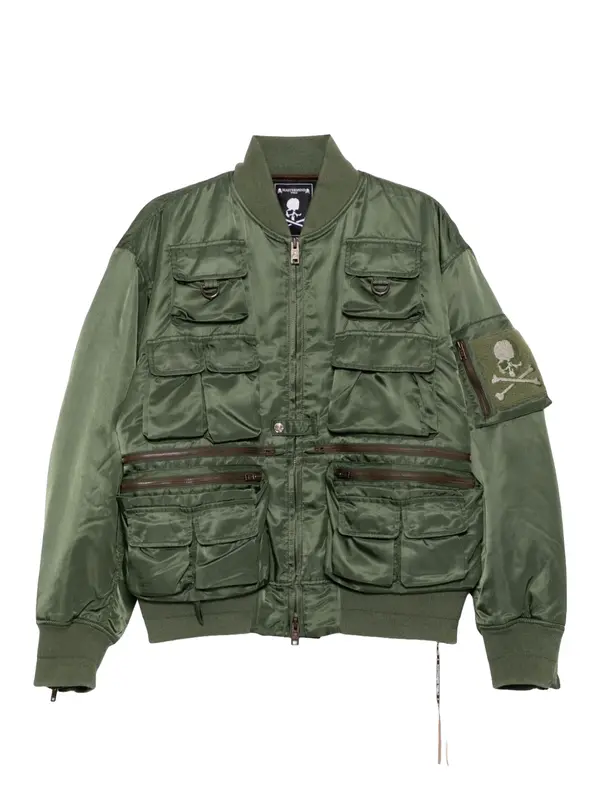 MASTERMIND WORLD Multiple-pockets Bomber Jacket - Green