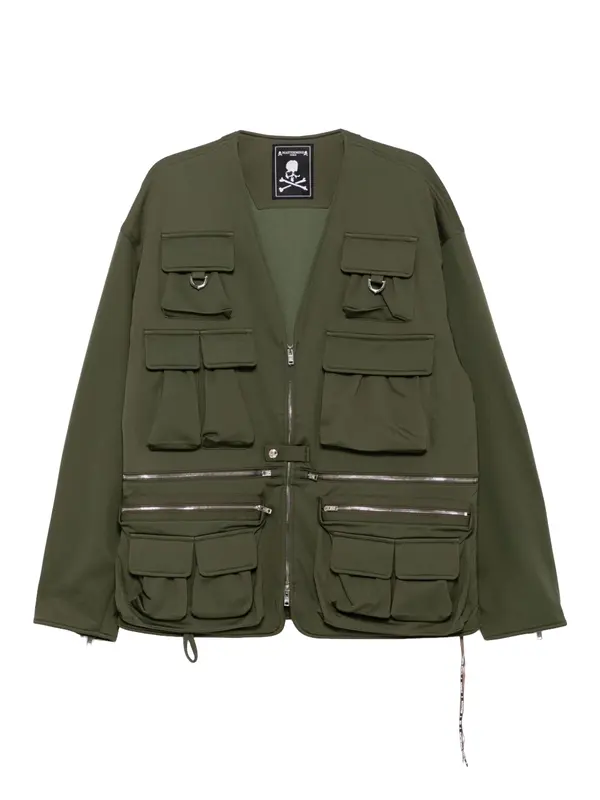MASTERMIND WORLD Embroidered Military Jacket - Green