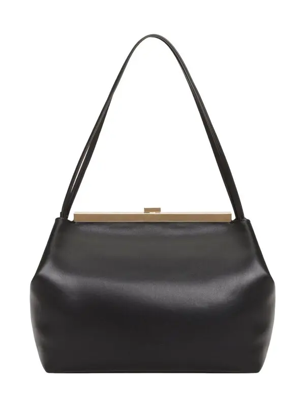 Fabiana Filippi Nappa Leather Shoulder Bag - Black