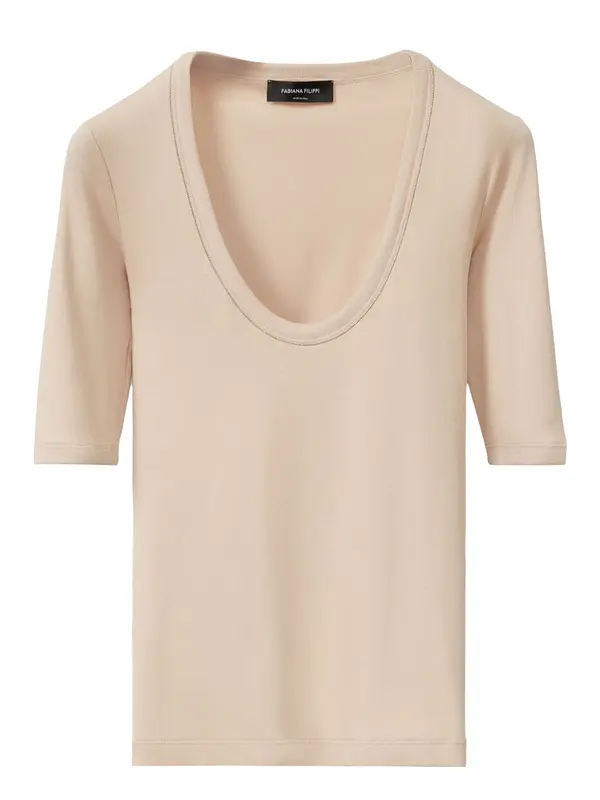 Fabiana Filippi Jersey T-shirt - Neutrals