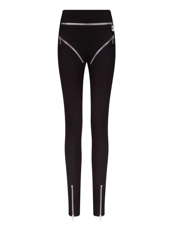 AREA Zipper Brief Leggins - Black