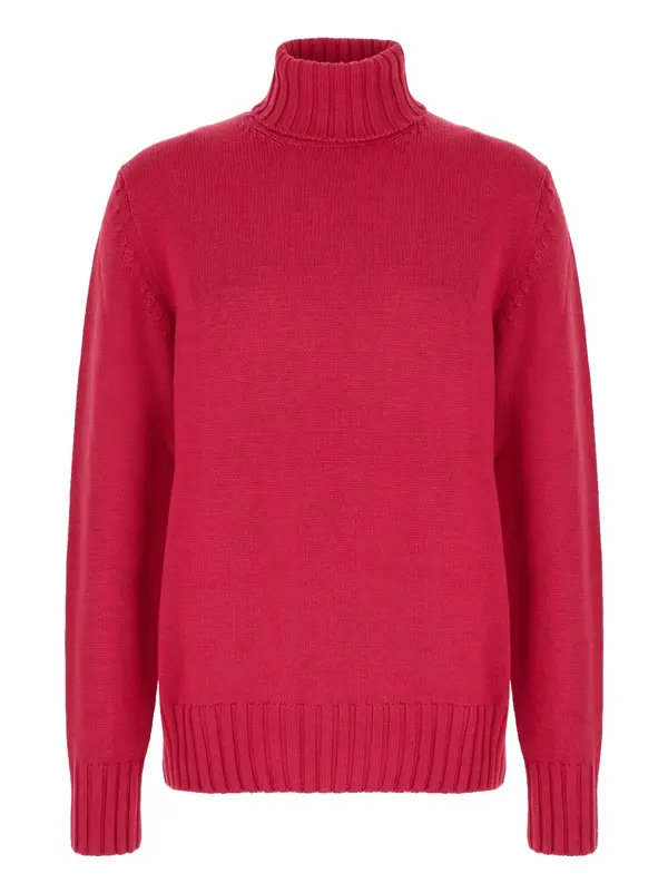 CUSTOMER LOVERS Roll Neck Sweater - Red
